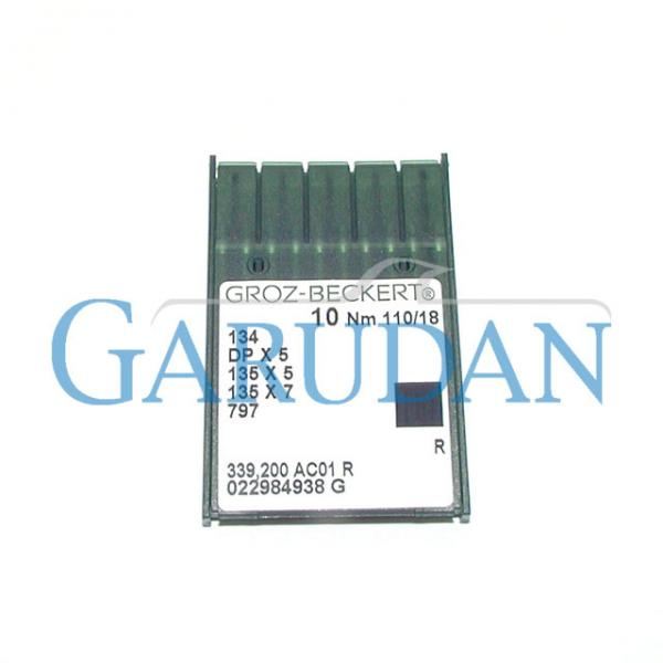 134 / DPx5 / 135x5 / 135x7 / 797 / SY1955 R (Nm 110/18) Jehla Groz-Beckert (R) | GARUDAN